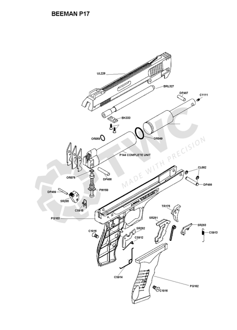Airgun Spares - Beeman - T. W. Chambers & Co